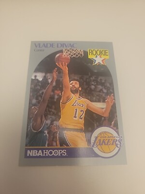 1990 VLADE DIVAC NBA HOOPS RC ROOKIE CARD # 154 | eBay