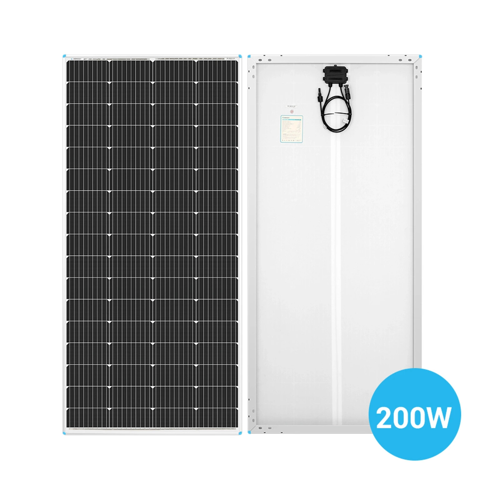Renogy 200W Mono Solar Panel 12V Off Grid Power Home Garden RV Camper ...