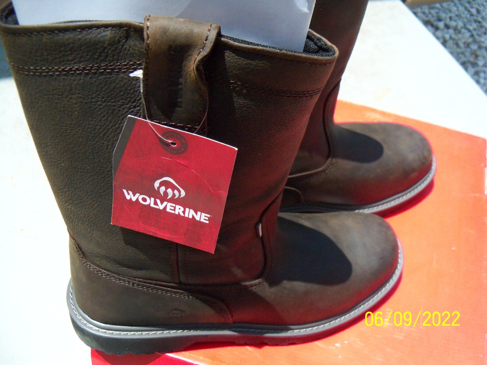 NEW Wolverine FLOORHAND WELLY Brown Leather 11.5 M W/P Work Boot W10682 ...