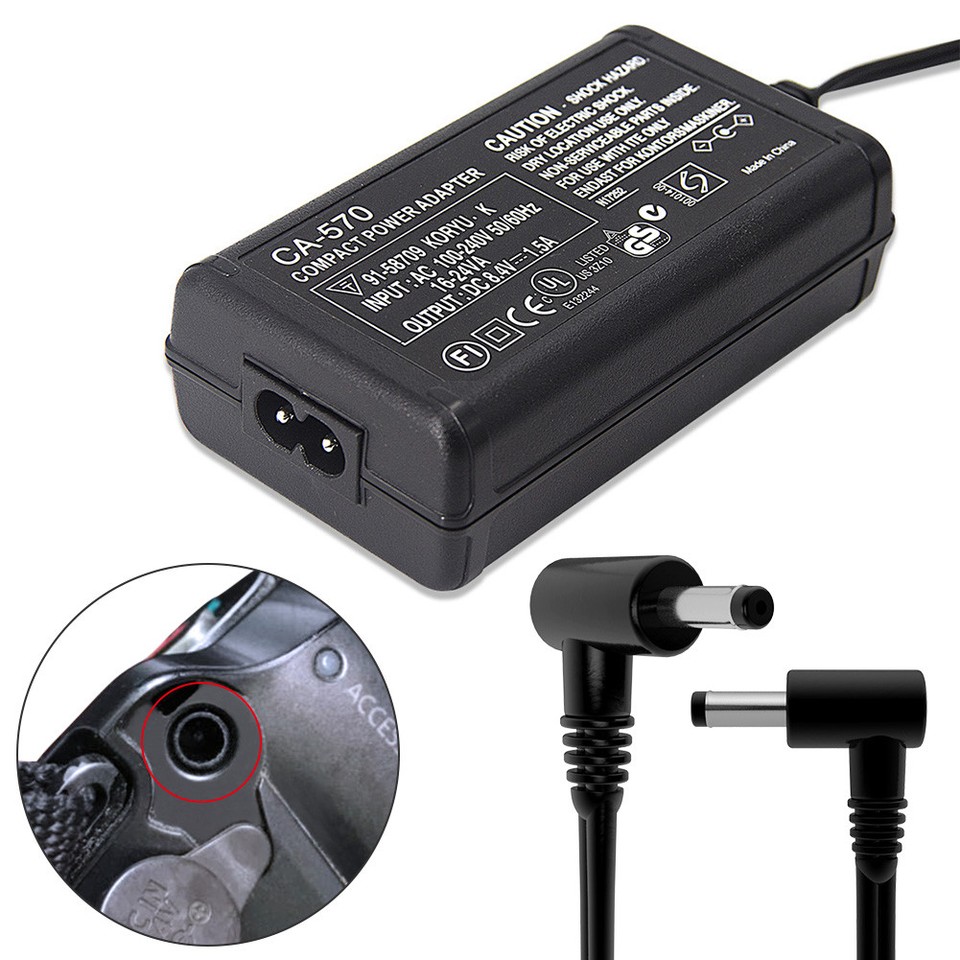 CA-570 AC Adapter Charger for CANON VIXIA HF M30 M31 M32 M300 M301 HD ...