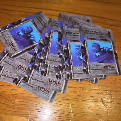 22 Naval Command Cards Complete Risk 2210 AD Avalon Hill 2001 ...