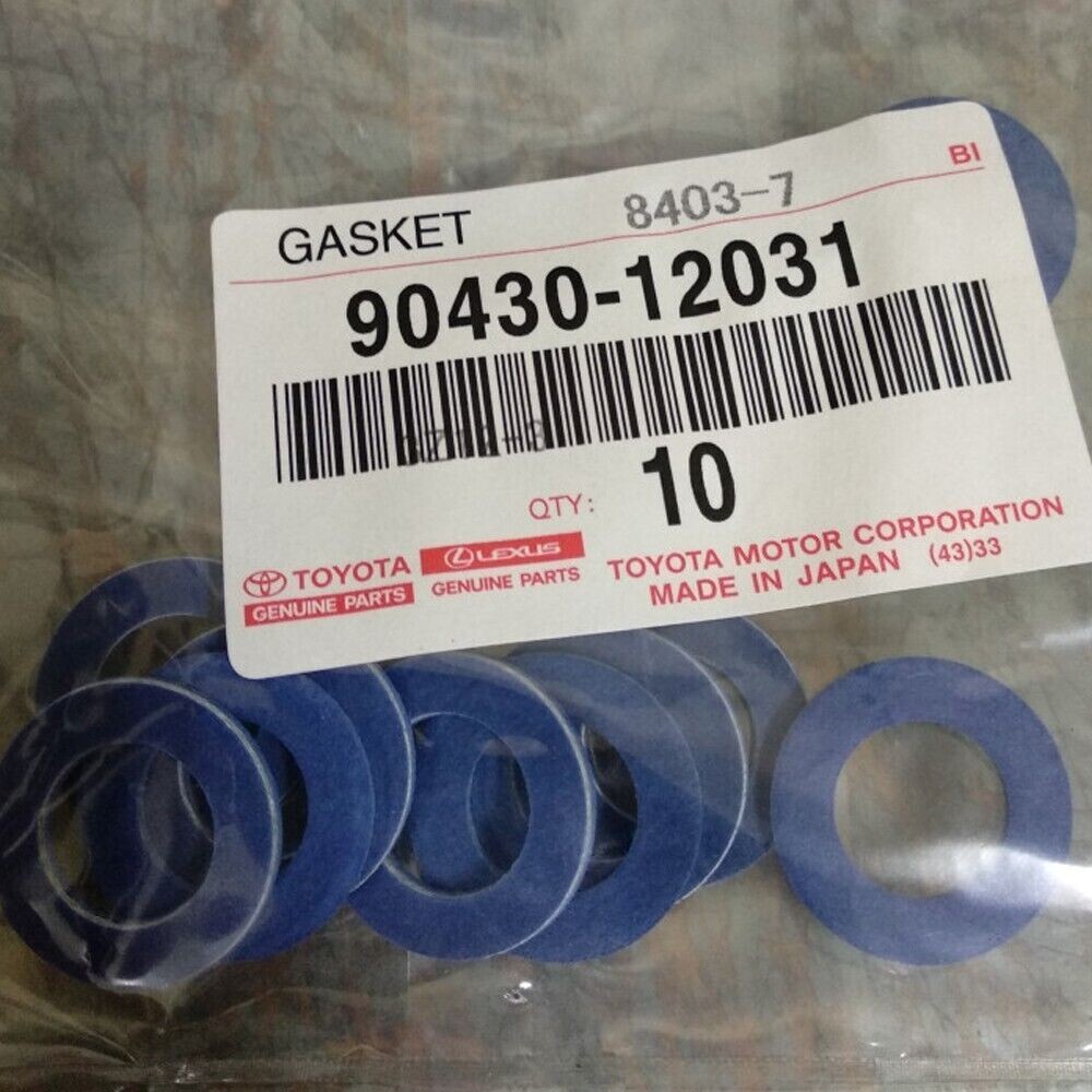 GENUINE Toyota Sump Plug Washer Gasket Set Of 10 90430 12031 | eBay