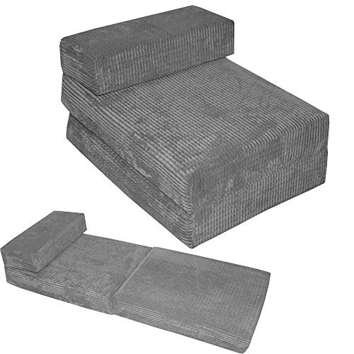 Chair Bed Fold Out Futon Single Guest Folding Mattress Sofa Bed ...