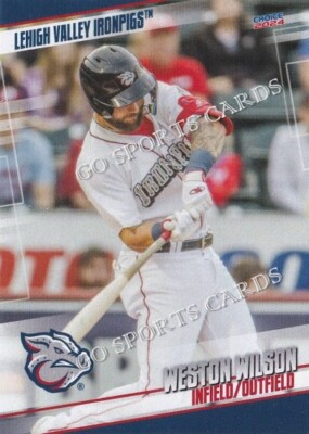 2024 Lehigh Valley IronPigs Weston Wilson RC Rookie Card Phillies | eBay