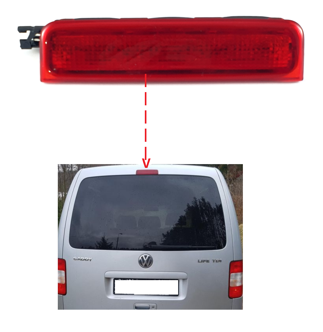 für VW CADDY III 2004- LED BREMSLEUCHTE BREMSLICHT STOP 2K0945087C ...