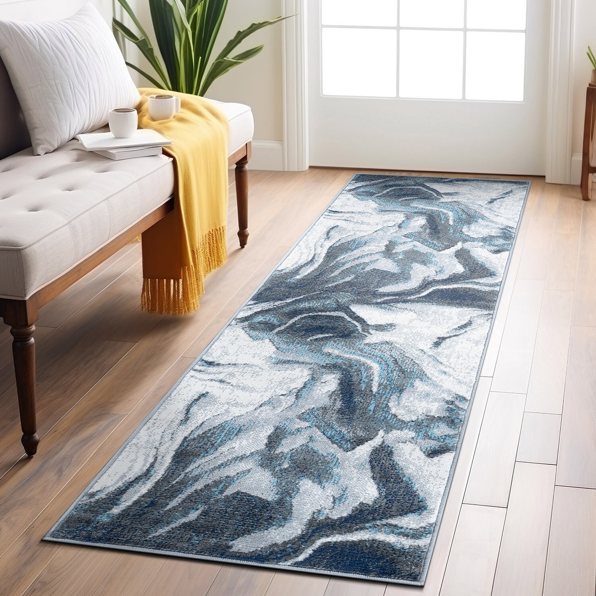 Blue Rug Runners For Hallways