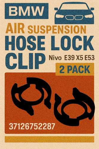 BMW Air Suspension Hose Lock Clip (2 Pack) Nivo E39 X5 E53 ...