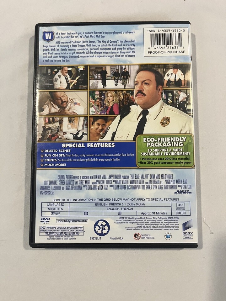 Paul Blart: Mall Cop (DVD, 2009) 43396256385 | eBay