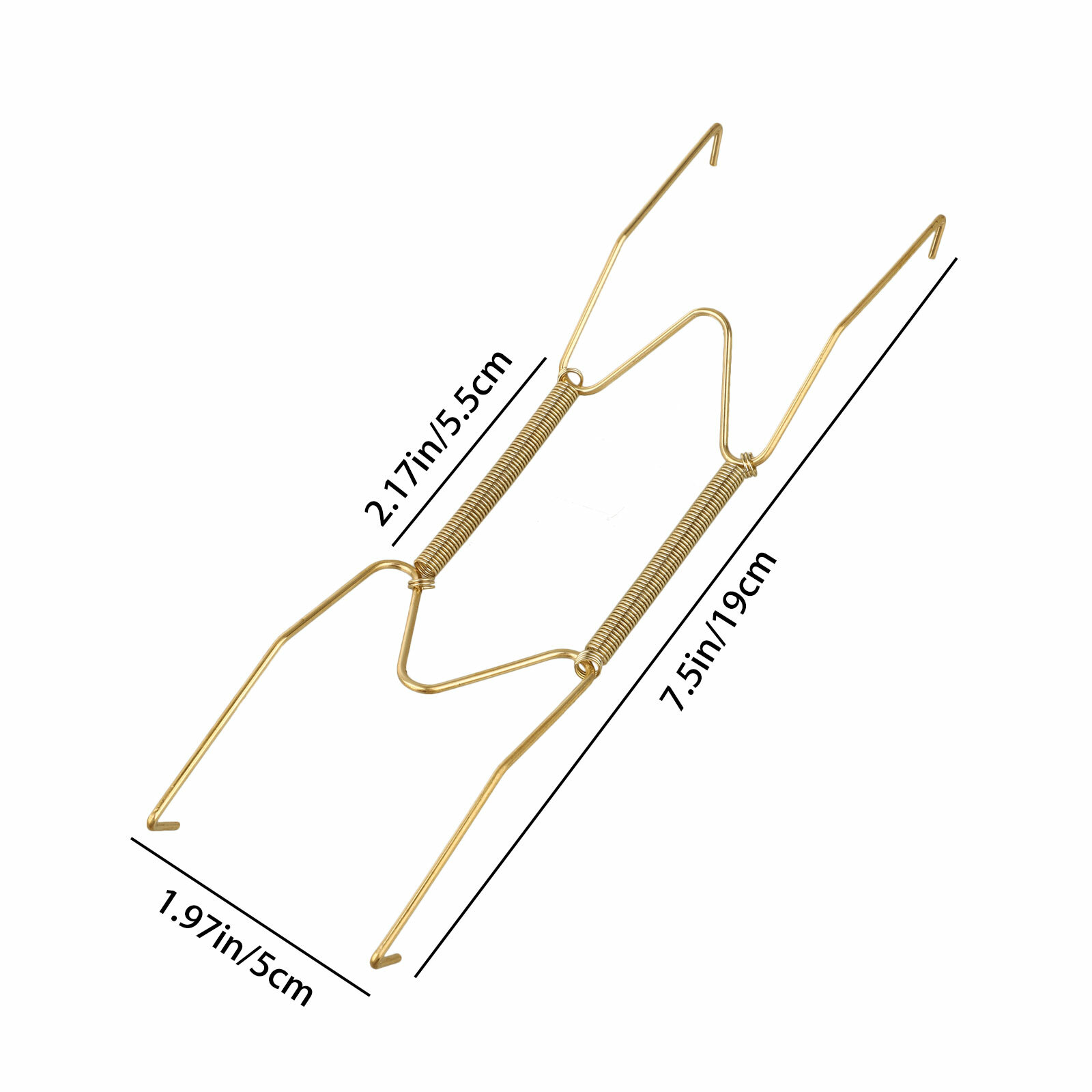 10/12pcs Golden Spring Plate Wire Hanger for 6"-16" Plates Display Wall ...