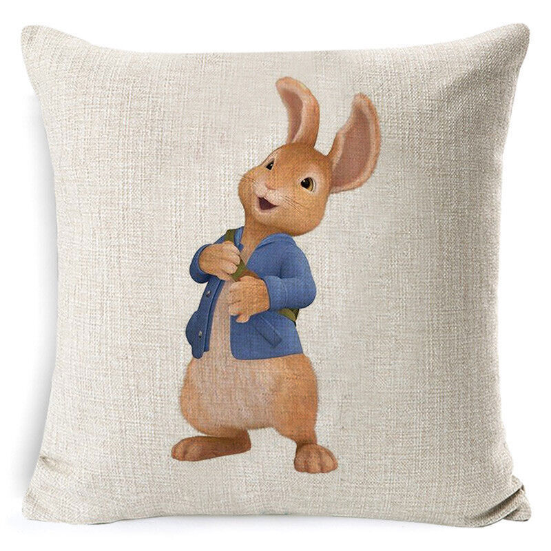Peter Rabbit Cushion Cover Polyester Pillow Cover Animal Pillow Case ...