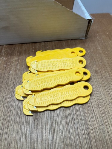 (Qty.10) Kleever Kutter KCJ-1Y Yellow Safety Box Tape Cutter | eBay