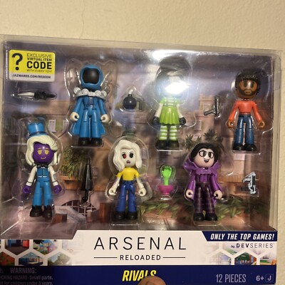 Roblox DevSeries ARSENAL RELOADED RIVALS 6 Figure Set w Exclusive Code ...