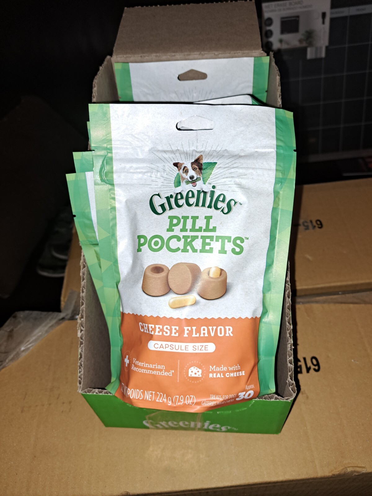 4) Greenies Pill Pockets Cheese Flavor Dogs 30ct Capsules (120 Total ...
