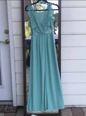 BCBG Max Azria Womens Blue/Green Silk Sleeveless Maxi Dress Size 0 | eBay
