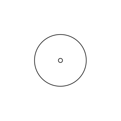 ROUND CIRCLE 45mm TRANSPARENT CLEAR ACRYLIC BASES for Miniatures, 6mm ...