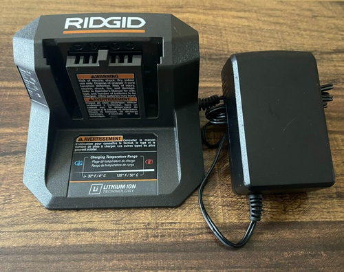 RIDGID 18 Volt Lithium Ion Compact Battery Charger R86093 Tested | eBay