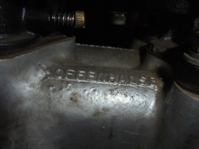 Ford Flat Head Aluminum OFFENHAUSER 3 carb Intake with Carbs 8BA, 59 ...