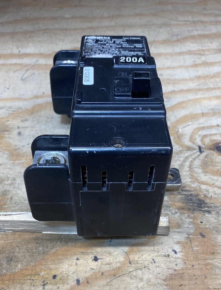 SIEMENS MBK200A - 200 Amp 2-Pole Type EQ8695 MAIN Circuit Breaker | eBay