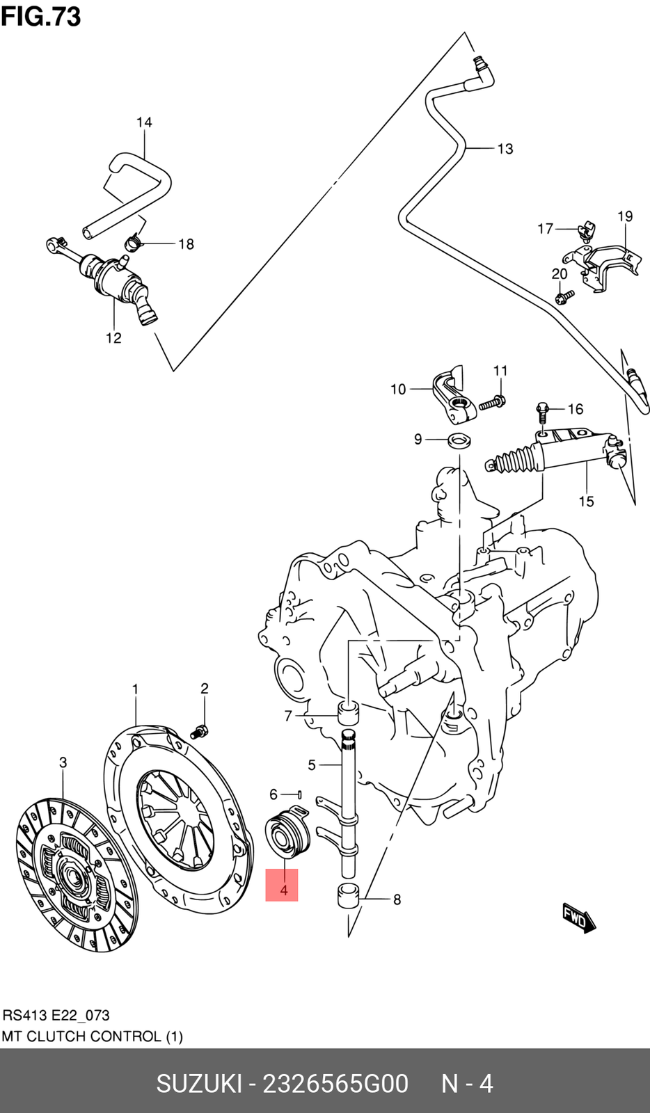 Genuine OE Bearing Clutch 2326565G00 for Suzuki 23265-65G00 | eBay