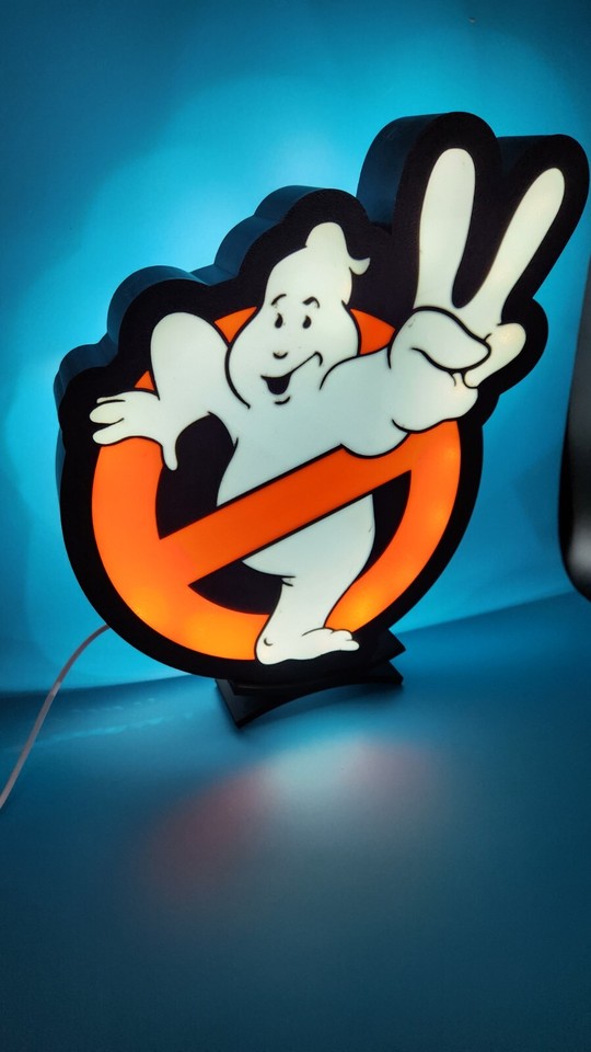 Ghostbusters 2 Logo LED Light Box - LED - Bedroom/ Man Cave/ Office ...
