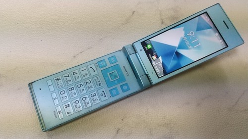 Kyocera 702KC 701KC Blue Digno Keitai2 Android Flip Phone cell phone ...