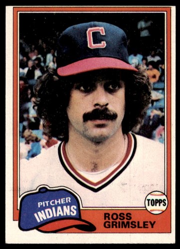 1981 Topps Baseball Card Ross Grimsley Cleveland Indians #170 | eBay