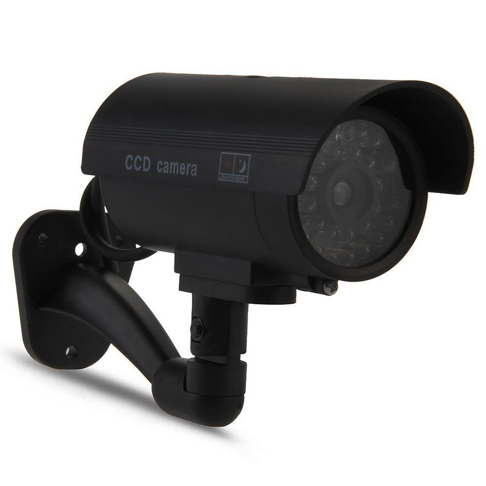 Dummy Security Camera Fake Cameras CCTV Surveillance with Flashing LED ...