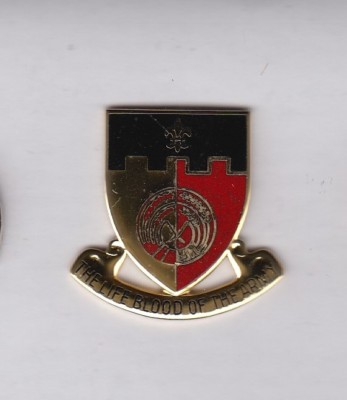 US Army 64th Support Battalion Supply Quartermaster QM crest DUI badge ...