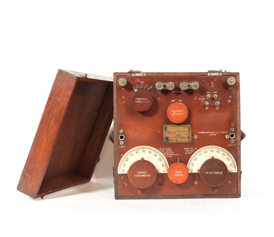 C. 1920 Marconi Pattern Model TF Airplane Radio Made By Siemens Bros ...