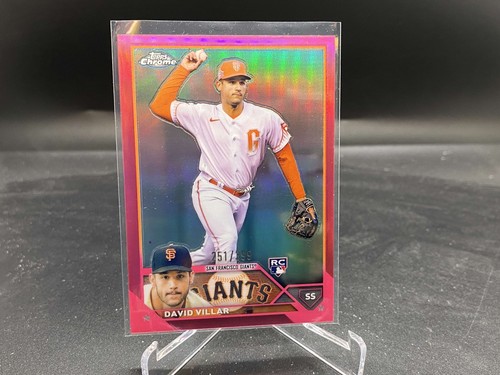 David Villar 2023 Topps Chrome Magenta #117 /399 Giants RC Rookie | eBay