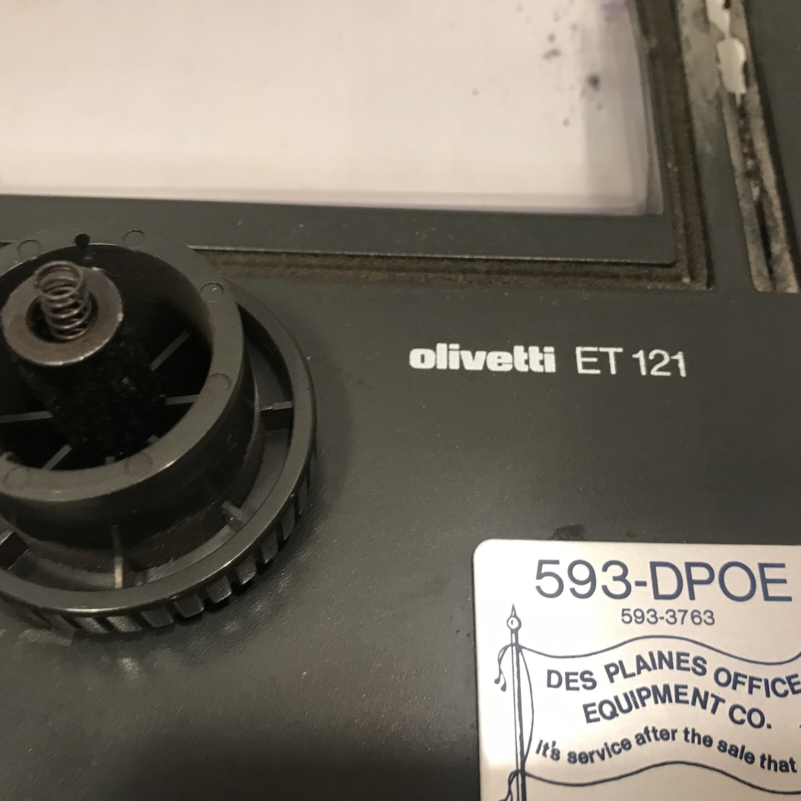 Olivetti Electric Typewriter Model ET 121 Cosmetics Parts Knobs Top ...