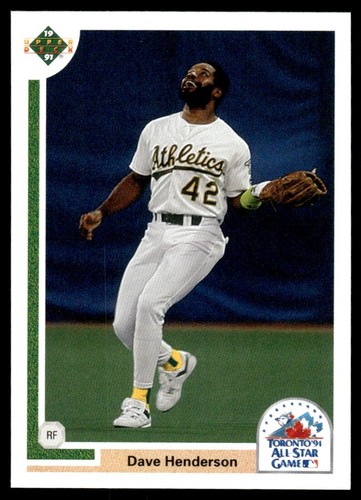 1991 Upper Deck Final Edition Dave Henderson Oakland Athletics #88F | eBay