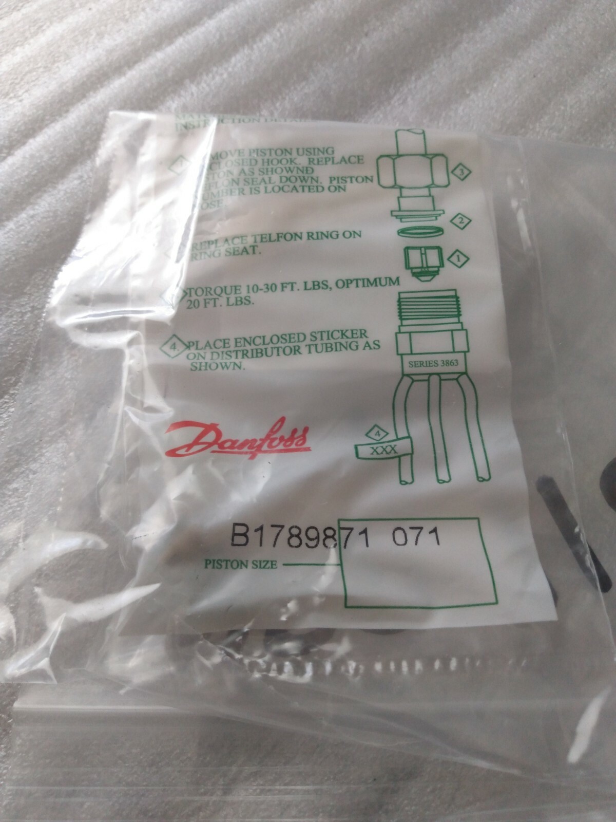 Goodman Janitrol Amana Flow Check Piston Kit Orifice B1789871 Danfoss ...