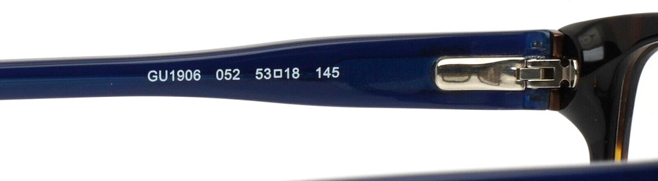 GUESS GU1906 052 Dark Havana Unisex Rectangle Eyeglasses 53-18-145 B:34 ...