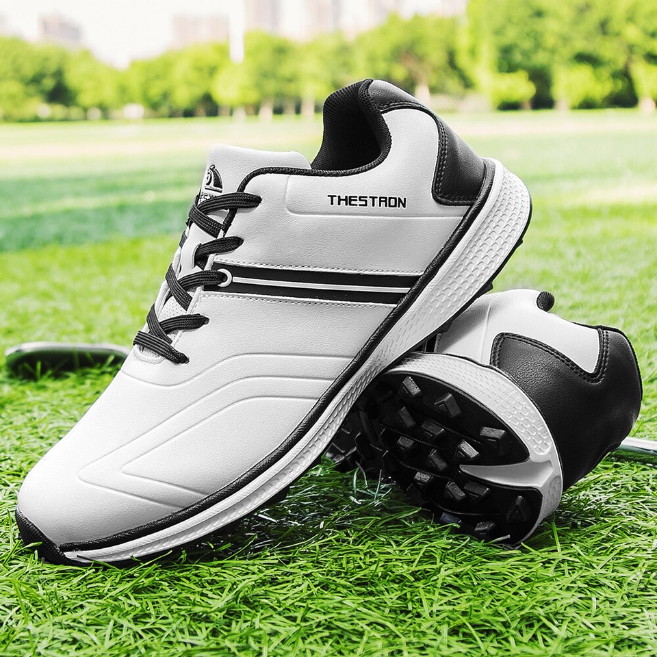 Thestron Men's Golf Sneakers Spikeless Professional Golf Training Shoes ...
