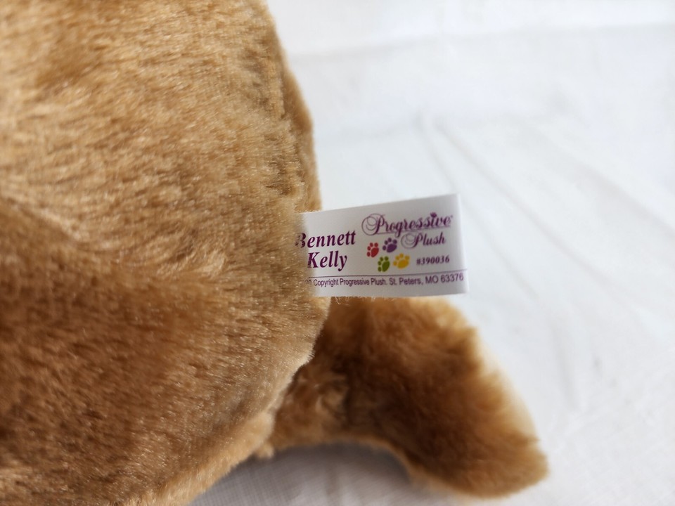 Progressive Bennett Kelly Brown Chubby Teddy Bear Plush Stuffed Toy 9 ...