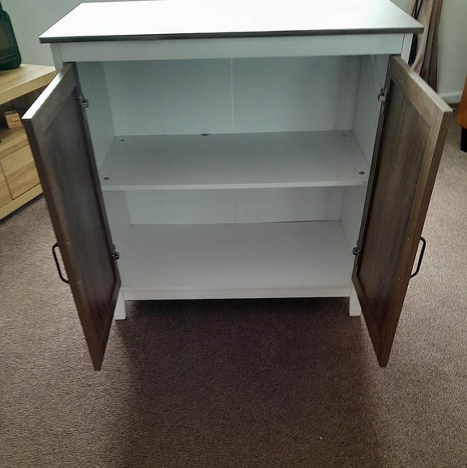 Vintage Style Side Cabinet Small Storage Unit Sideboard Kitchen ...