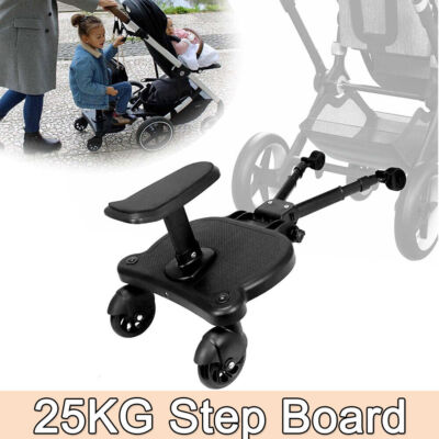 Buggy board für Kinderwagen Rollbrett Upgrade Kiddy Trittbrett mit Sitz ...