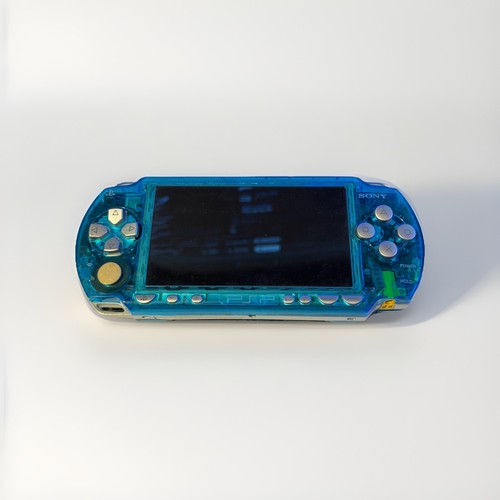 Sony PSP 1000 Transparent Blue | Memory Card 128GB | eBay UK