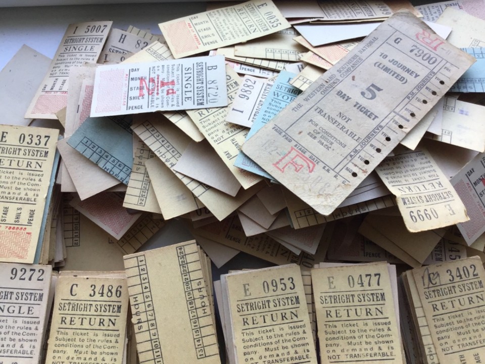 Job Lot of 1200 plus Vintage Used Bus Tickets | eBay UK