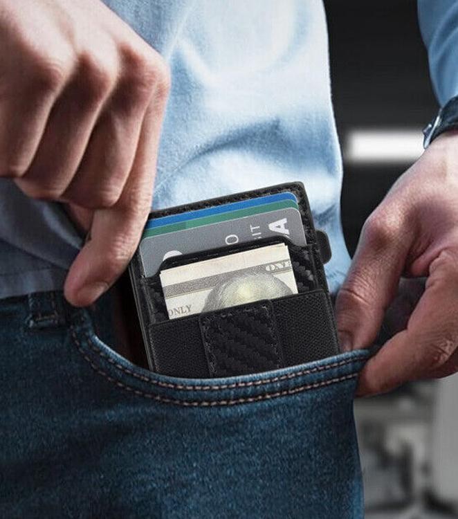 Pop Up Card Holder Separable Magnetic Wallet Minimalist Wallet Cash ...