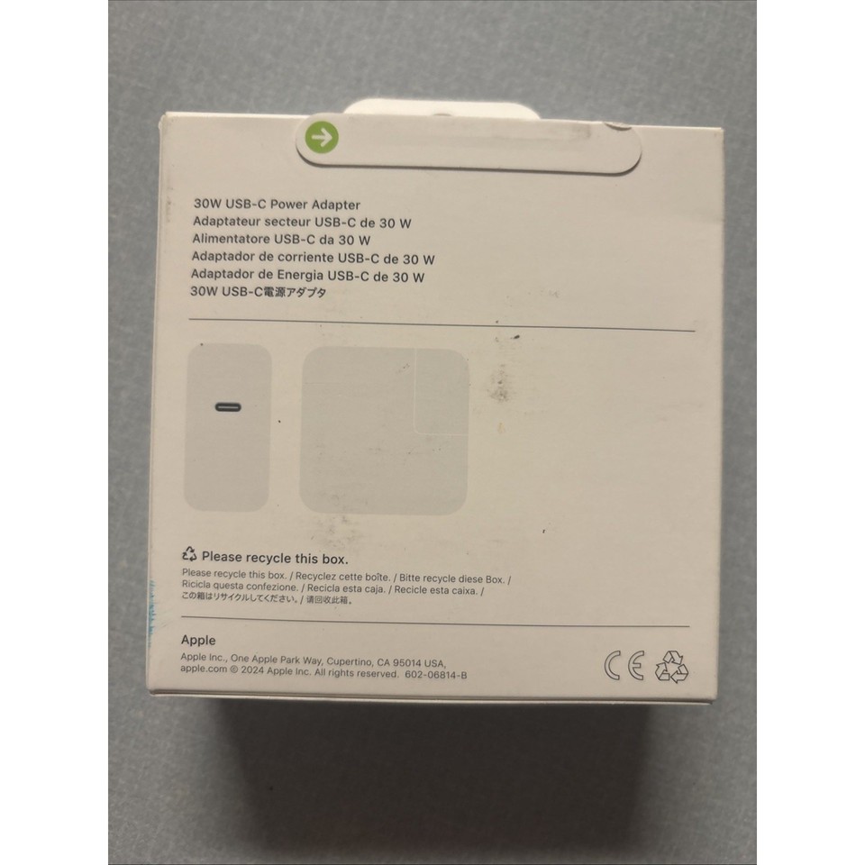 Original Apple USB-C 30W Power Wall Adapter MW2G3AM/A | eBay