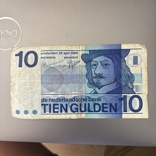 1968 de nederlandsche bank TIEN GULDEN bank note, Dutch Painter FRANS ...