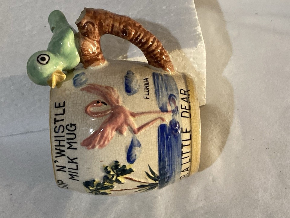 Pretty Whistle Mug Ceramic Cup with Handle Hand Painted With Messege | eBay