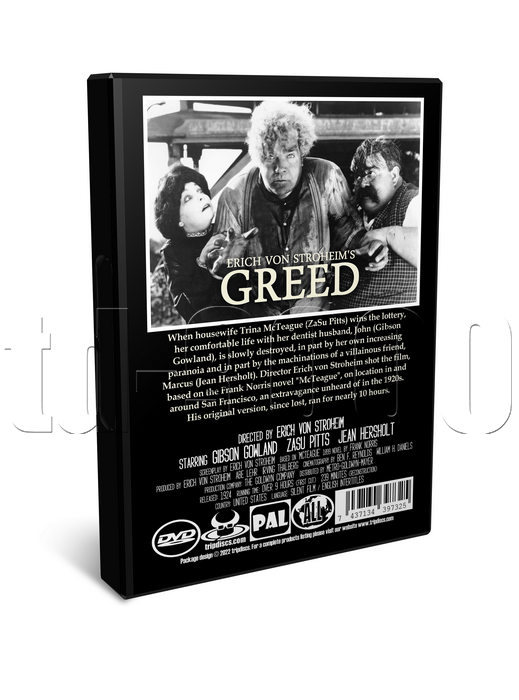 Greed (1924) Erich von Stroheim Drama, Thriller Movie on DVD | eBay