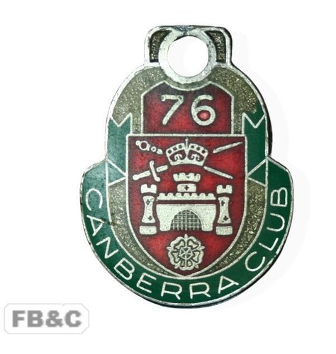 1976 Canberra Club Member Badge | eBay
