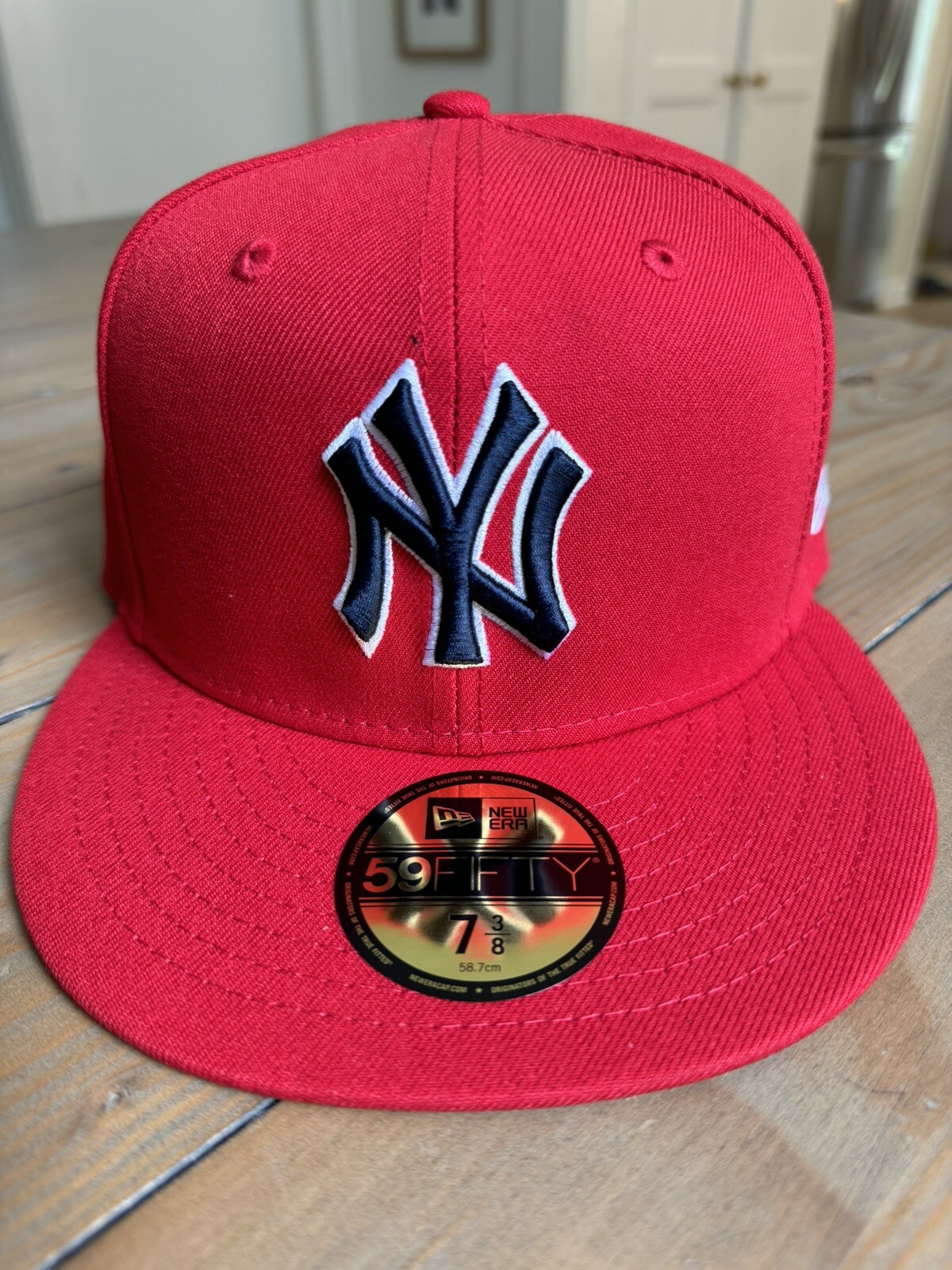 NY Yankees Red Limp Bizkit Durst Fitted Cap 7 3/8 New Era - LIMITED ...