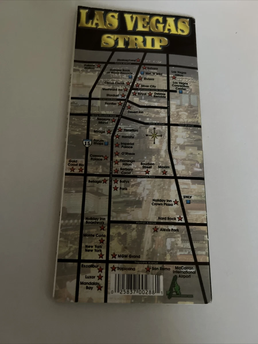 Detailed Las Vegas city strip map. Las Vegas detailed strip map ...