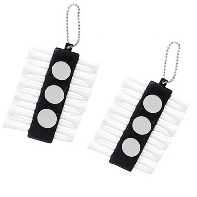 2 Pcs Golf Tee Ball Marker Kit Plastic Tee Holder Tee Carrier Alignment ...