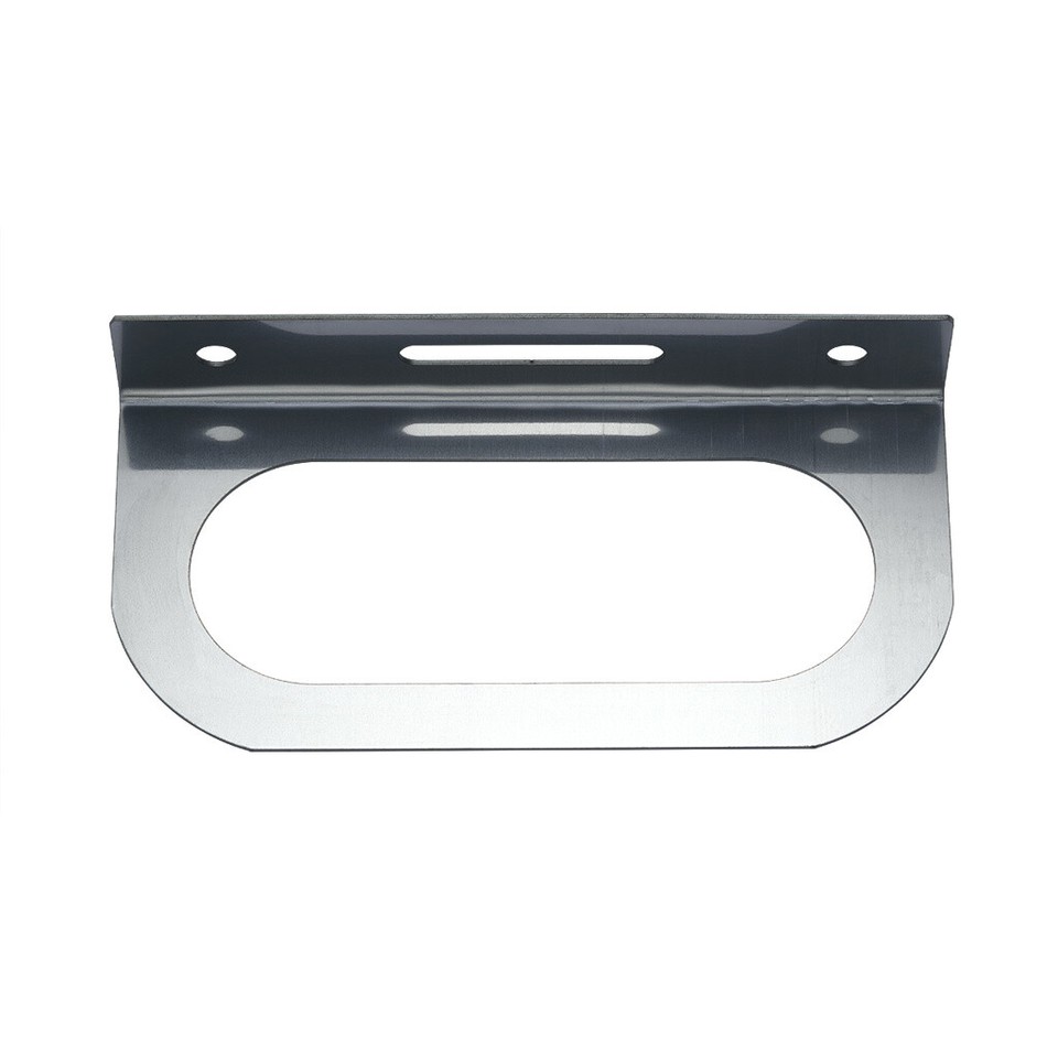 (2) Single Stainless Steel Brackets / Fits 6" Oval LED Stop Turn Tail ...